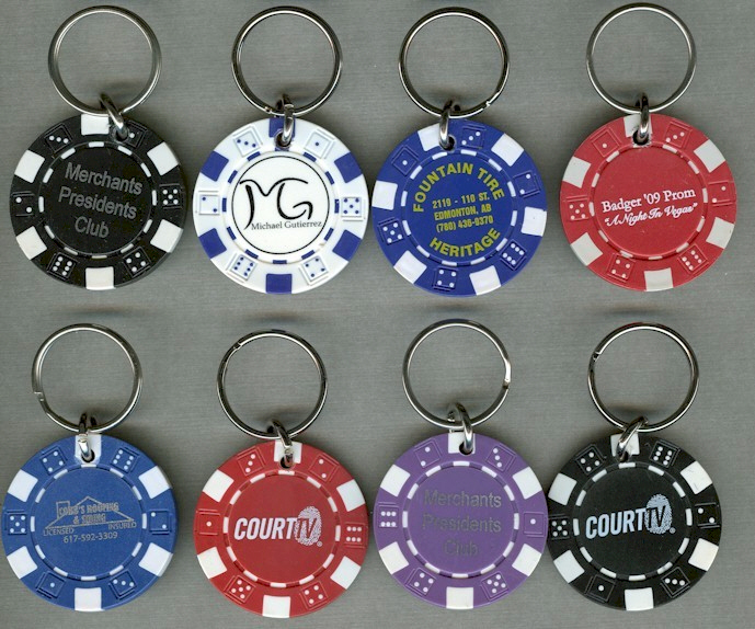 Poker Chips Key Chains