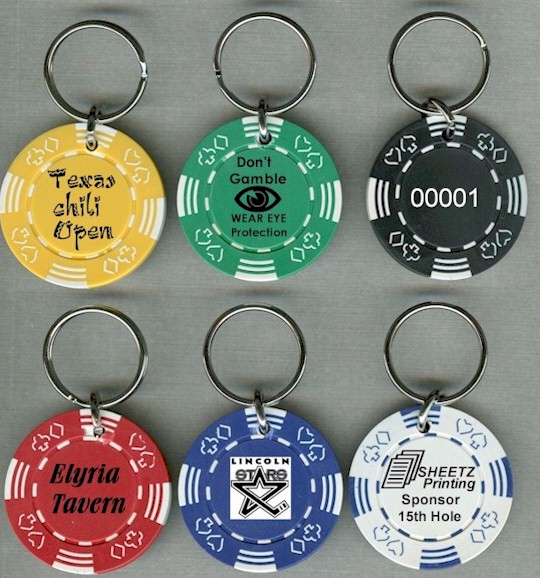 Poker Chips Key Chains