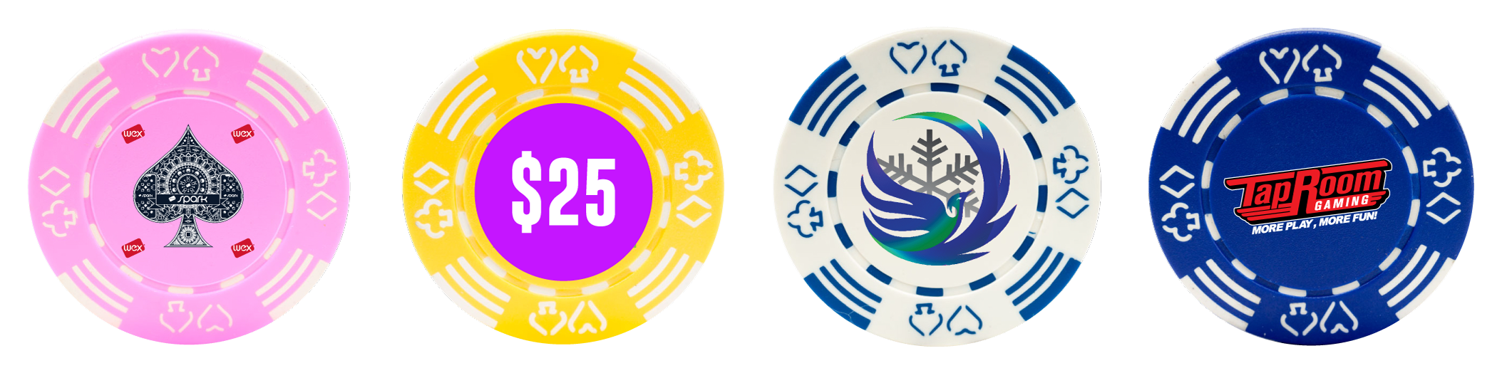 Clay Poker Chips - 4 Color Imprint