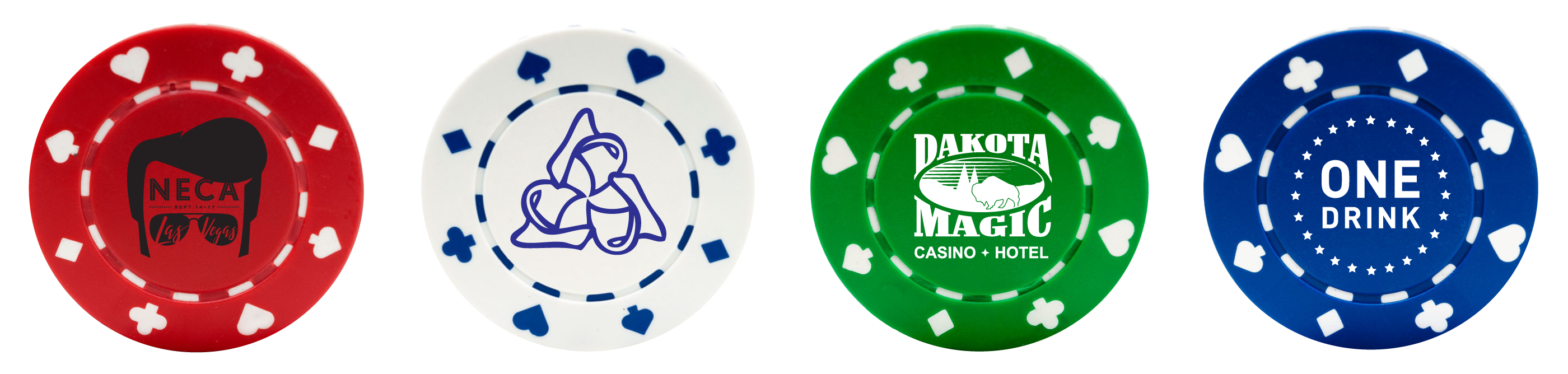 Clay Poker Chips - 1 Color Imprint
